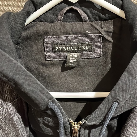 Structure | Jackets & Coats | Structure Denim Blazer With Hoodie | Poshmark